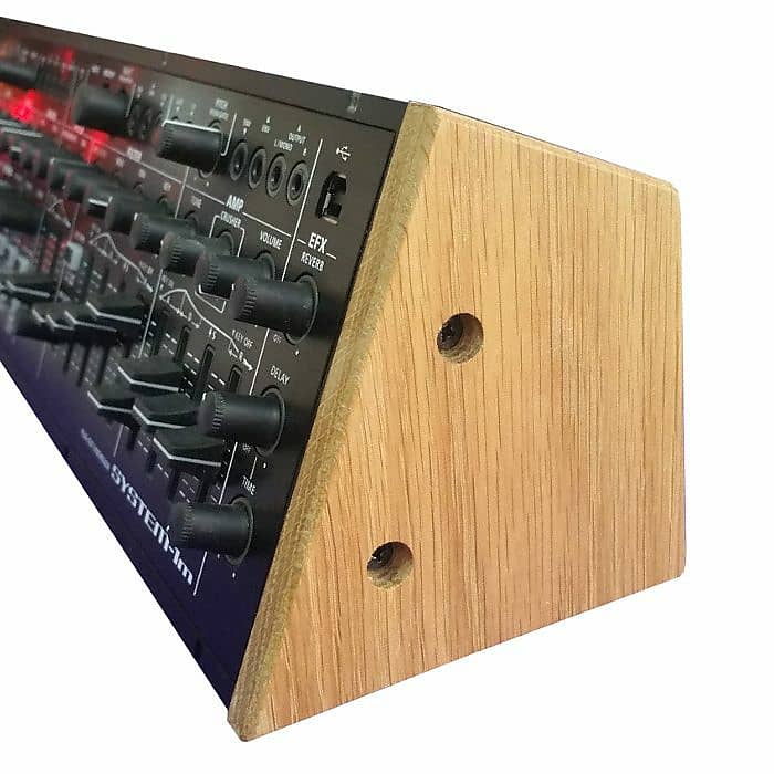Synths & Wood Solid Oak End Cheeks Stand For Roland System 1M | Reverb