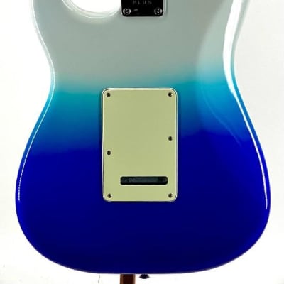 Used Fender Player Plus Stratocaster Blue Linear Fade Ser# | Reverb