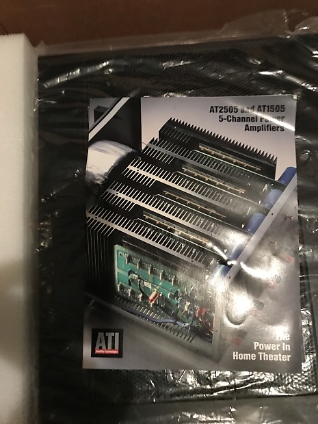 ATI Amplifiers Technologies AT2505 and AT1505 Black | Reverb