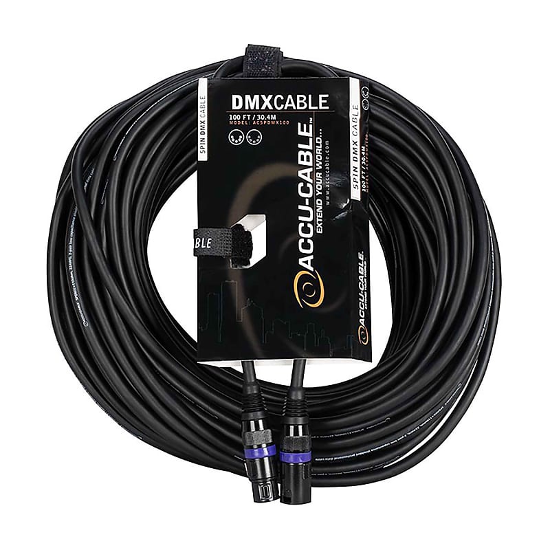 Accu-Cable AC5PDMX100, 5-Pin Male To 5-Pin Female Connection | Reverb