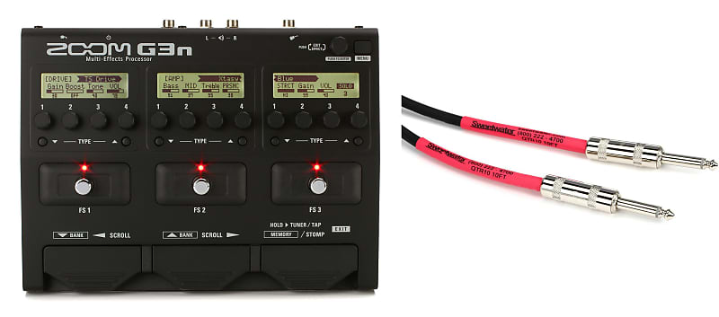 Zoom G3n Multi-effects Processor Bundle with Pro Co EG-10 | Reverb