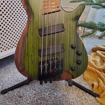 Kiesel Zeus Multiscale 5 String Bass 2021 - Trans Moss Green | Reverb
