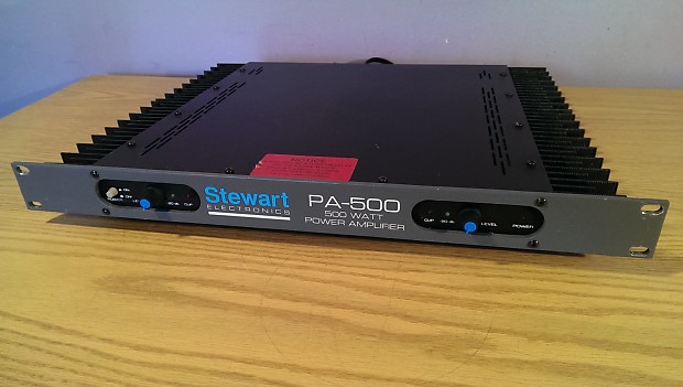 Stewart Electonics PA-500 Single Rack Space Power Amplifier / | Reverb