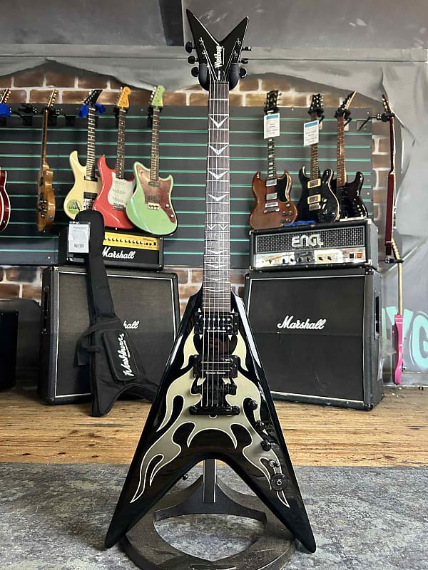 Washburn Dimebag Darrell Dime V Pro Black Flame Graphic | Reverb UK