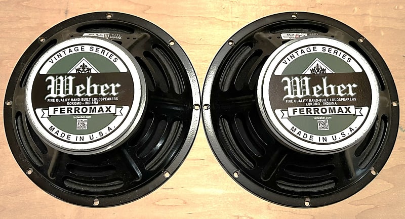 Set of Two Mint Weber 10F150 Speakers - 8 Ohm - 25 Watts - | Reverb