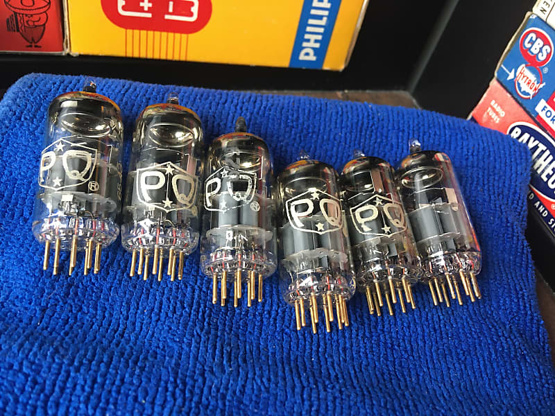 6 PQ Amperex 6922 Audio Tubes ~ Warm Tone Vintage ~ E88CC | Reverb