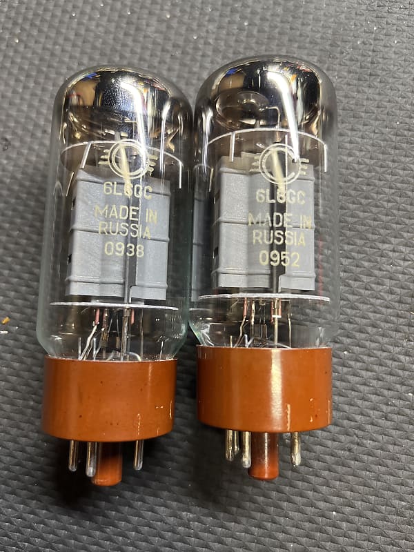 SED Winged C 6L6GC matched power tube set | Reverb