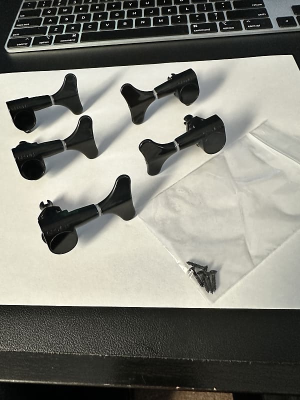 Grover 5 String Bass Tuners (3 Bass Side + 2 Treble Side) | Reverb