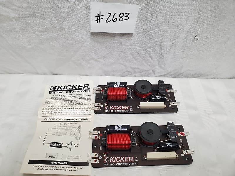 KICKER MR100 CROSSOVER NETWORKS #2683 NEW OLD STOCK, NEVER | Reverb
