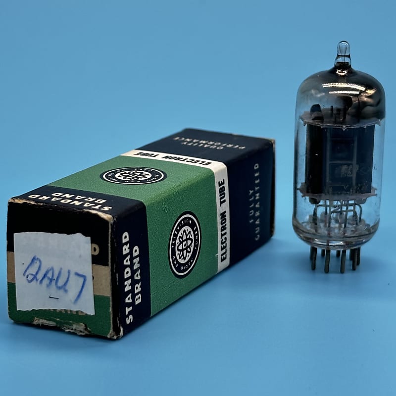 1950s RCA 12AU7 ECC82 Vintage Long Black Plate D Getter | Reverb