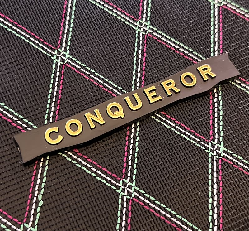 "CONQUEROR" Model Plaque Flag For Vox Amps | Reverb