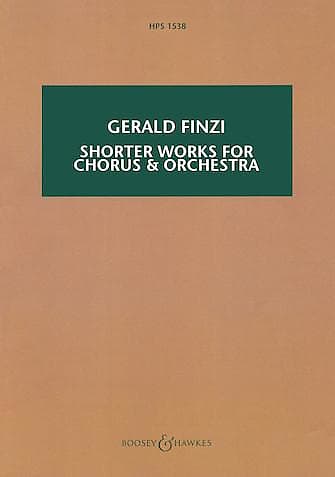 Shorter Works For Orchestra And Chorus Study Score | Reverb