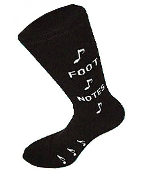 The Music Gifts Foot Notes Socks | Reverb