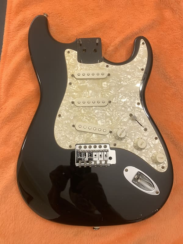 Loaded strat guitar body | Reverb