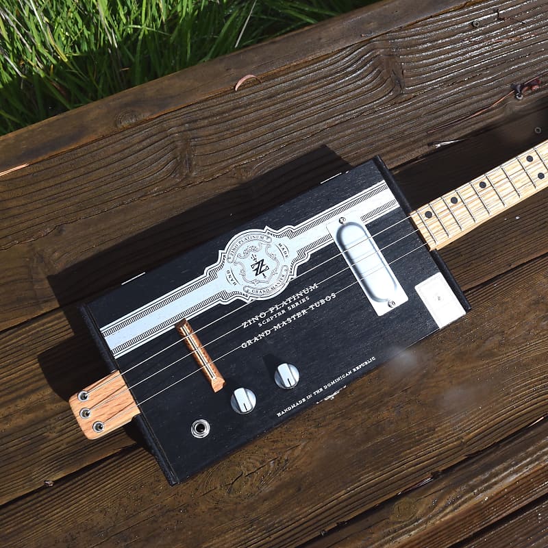 Cigar box guitar, 3 string electric guitar, cbg | Reverb