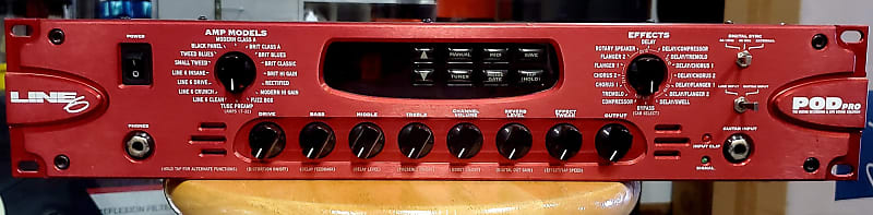 Line 6 pod pro rack w/pedal | Reverb
