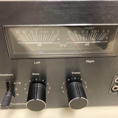 MCS 3845 Stereo Integrated Amplifier 1980 Black Aluminum | Reverb