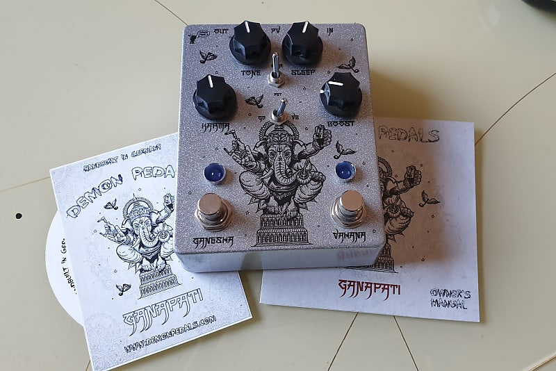 Demon Pedals Ganapati 2018 - Flaked Silver | Reverb