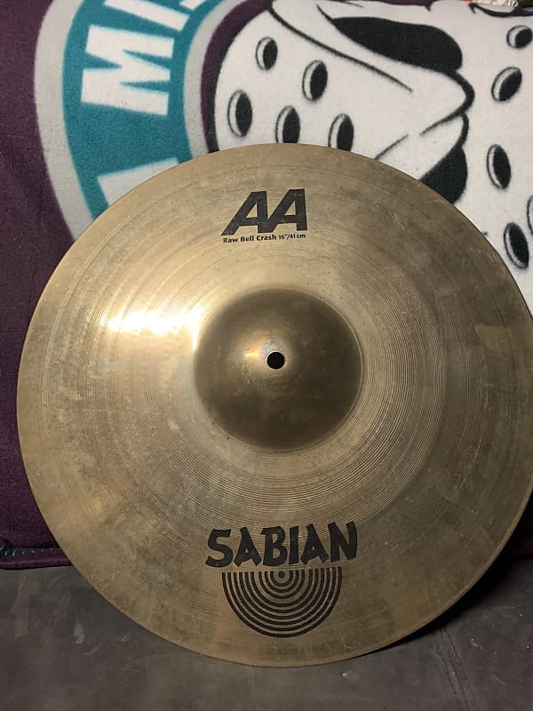 Sabian 16" AA Raw Bell Crash Cymbal | Reverb