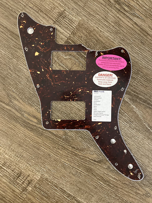 Warmoth Jazzmaster Pickguard HH Tortoise shell | Reverb