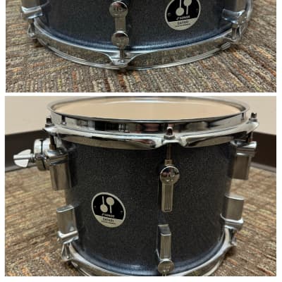 Sonor Safari 4pc Travel Jazz Bop Drum Kit Blue Sparkle | Reverb