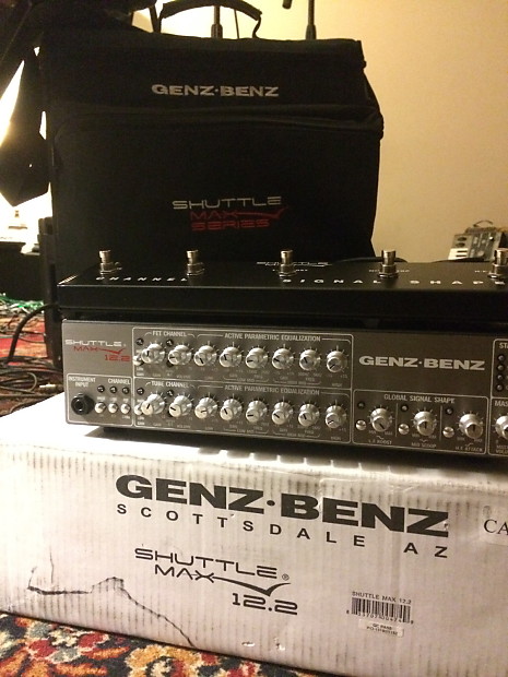 Genz Benz Shuttle Max 12.2 Bass Amp w/Footswitch & Case, only | Reverb