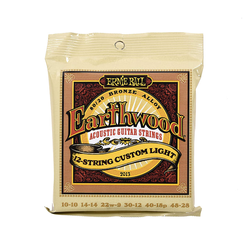 Ernie Ball Earthwood Custom Light 12-String Acoustic Strings | Reverb