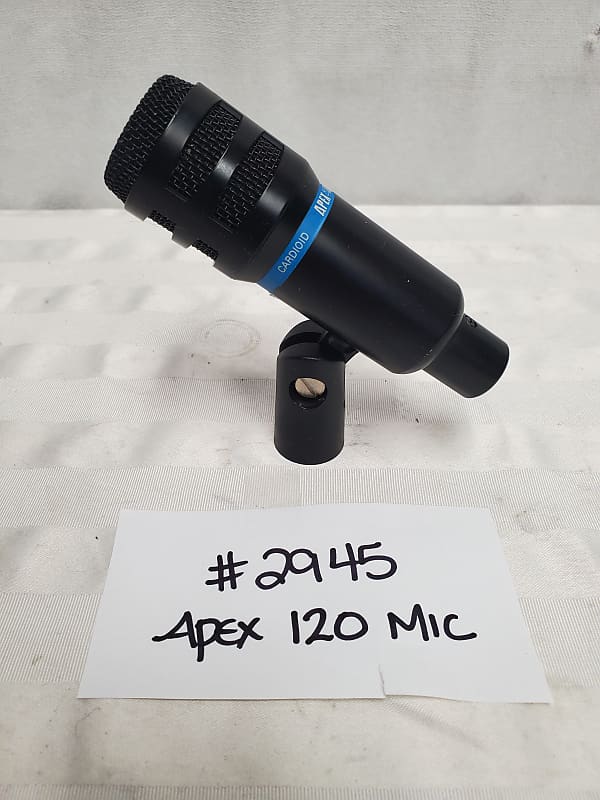 APEX 120 DYNAMIC CARDIOID MICROPHONE #2945 GOOD USED WORKING | Reverb