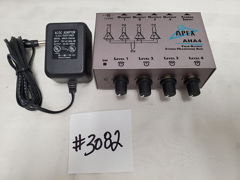 APEX AHA4 Four Output Stereo Headphone Amp #3082 Good | Reverb Canada