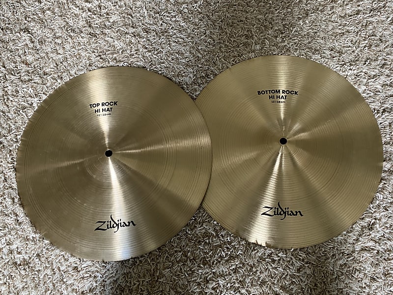 Zildjian 15'' Rock Hi-Hat Pair - Traditional Brand New | Reverb