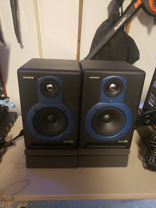 Pair of Samson Resolv 50A Active Studio Monitor Speakers | Reverb