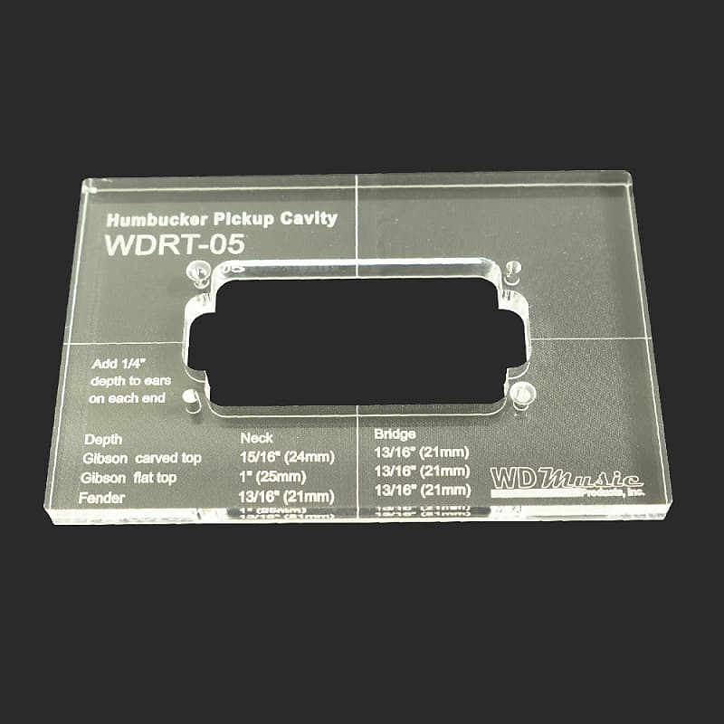Cavity Drilling Template for Humbucker Pickup | Reverb