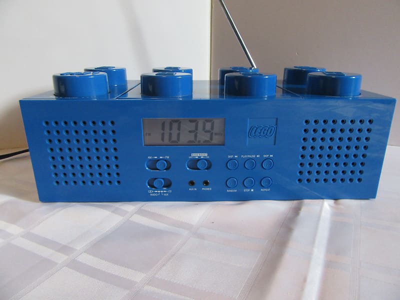 Vintage Lego Blue Brick Stereo Boombox AM / FM Radio CD | Reverb