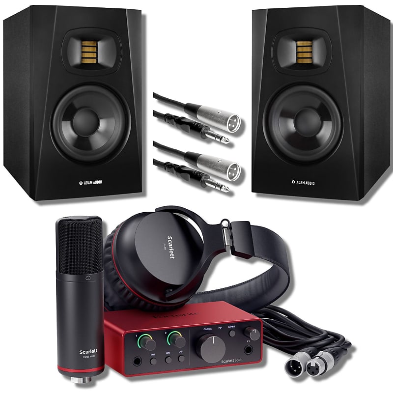 Focusrite Scarlett Solo Studio 4th Gen Recording Bundle with | Reverb