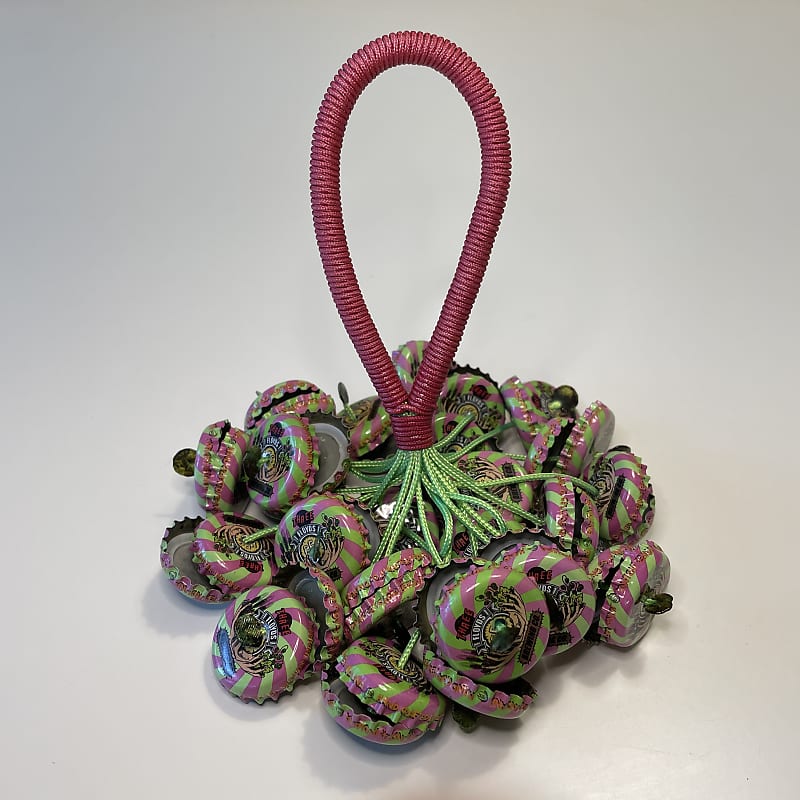 Upcycled Percussion - Bottle Cap Hand Rattle / Shaker - 3 | Reverb