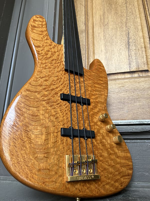 Parts Build Four String Jazz Bass Fretless Badass Bridge | Reverb