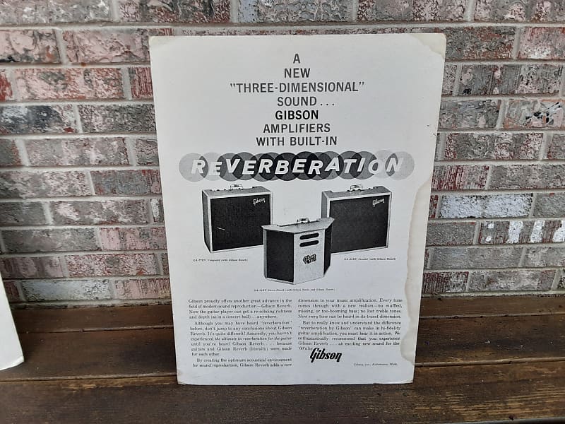 Vintage Circa 1960 Gibson Reverberation Amplifier Music Store | Reverb