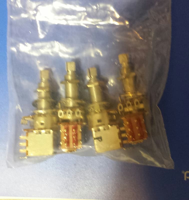 500K Long Shaft Push Pull Pots Set of Four | Reverb