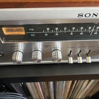 Sony STR-6065 Receiver • Silver Face / Walnut Cabinet • 50WPC | Reverb