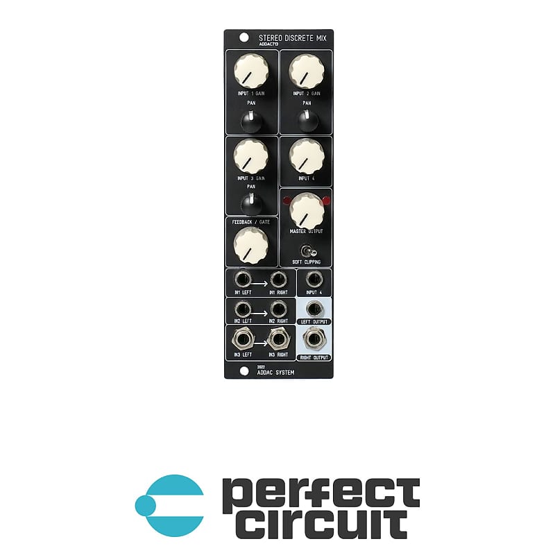ADDAC System ADDAC713 Stereo Discrete Mixer | Reverb