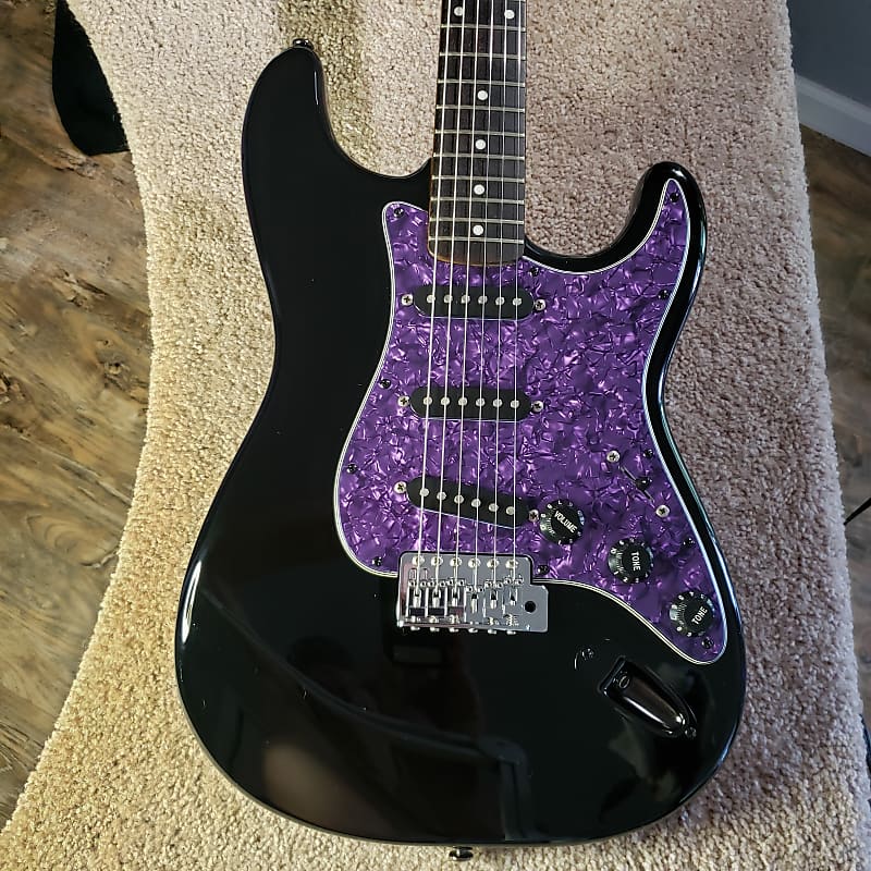 2003 Black Squire SSS Stratocaster, Fully Restored/Upgraded | Reverb