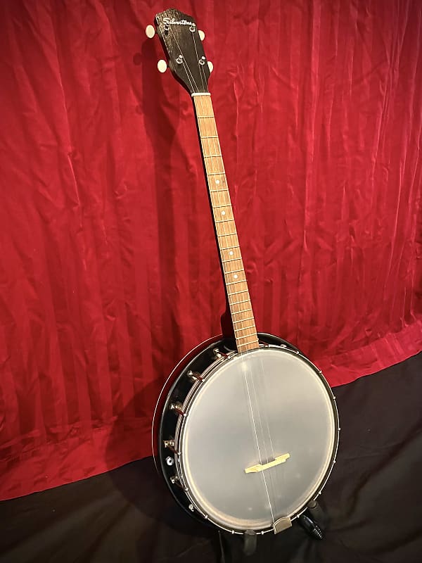 VINTAGE Silvertone Resonator Tenor Banjo with Original | Reverb