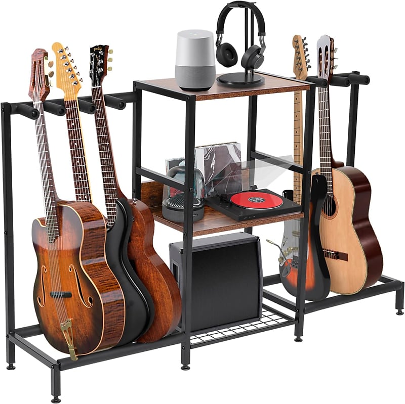 Guitar Stand,8 Electric Bass Guitar Holder,Guitar Rack with | Reverb