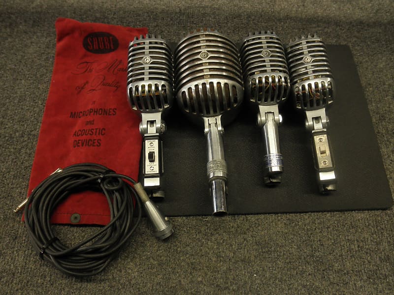 4- SHURE 55 , 55S & 55SW Unidyne Dynamic Microphone "1960's" | Reverb