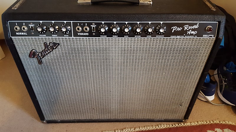 Fender Pro Reverb 1971 Black | Reverb