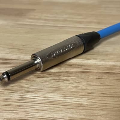 6ft. 1/4" TS Male (Unbalanced) Instrument Cable (Blue) | Reverb
