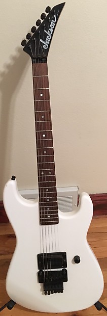 1987 Jackson Dinky USA San Dimas, White, Dimarzio X2N, NICE | Reverb