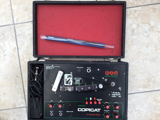 WEM COPICAT belt drive VARISPEED tape echo | Reverb Canada