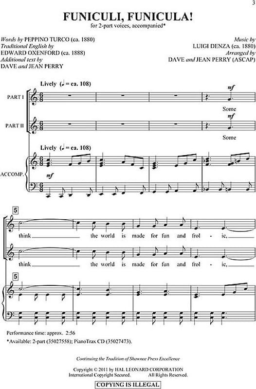 Funiculi, Funicula! | Reverb