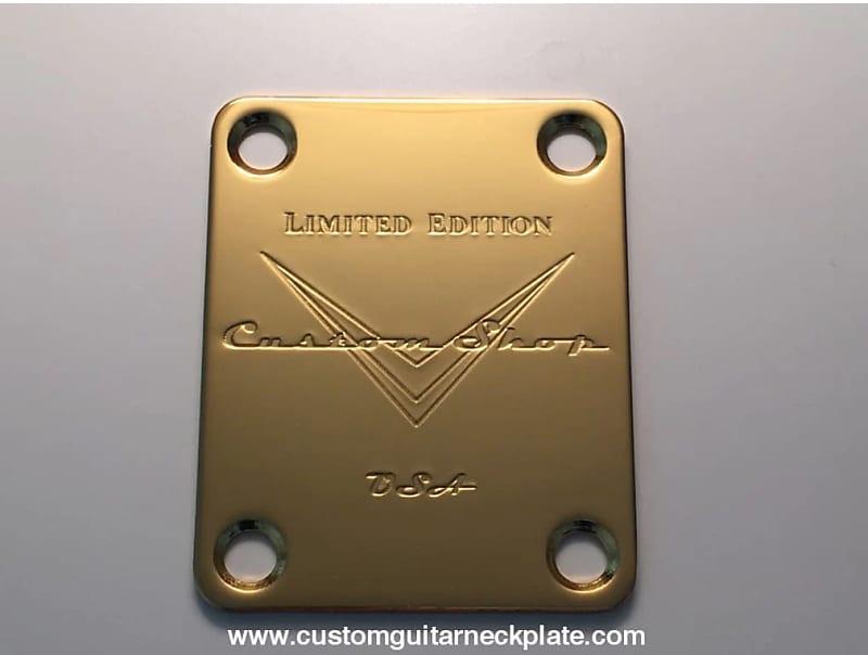 Custom Shop Custom Guitar neck plate LTD to fit Fender Tele | Reverb